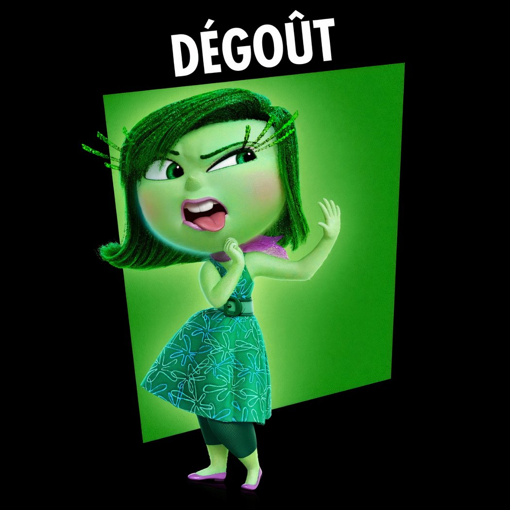 Peluche Vice Versa 2 du personnage Dégoût • Ma Peluche