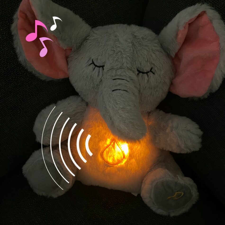 Peluche apaisante éléphant qui respire • Ma Peluche