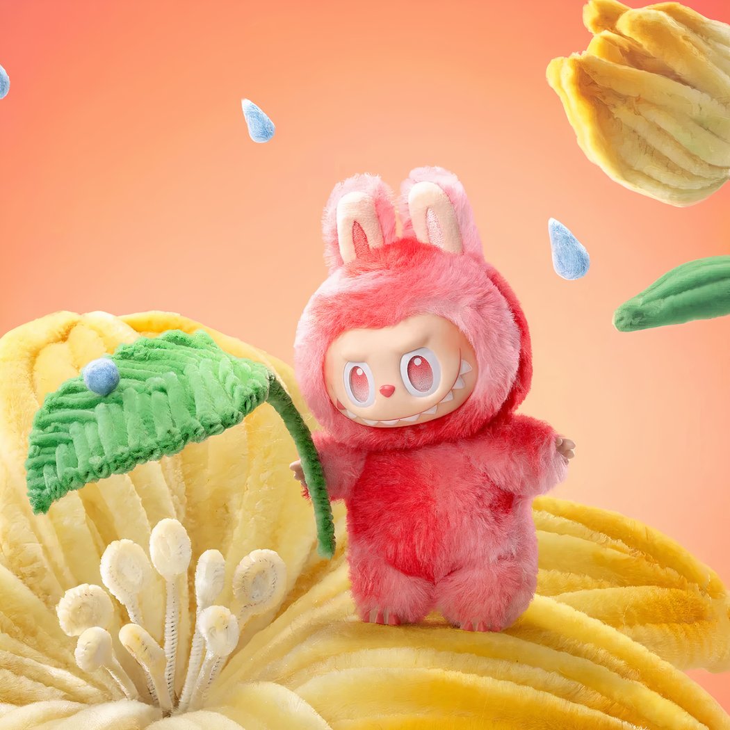 Peluche type Labubu boîte mystère couleurs pop • Ma Peluche